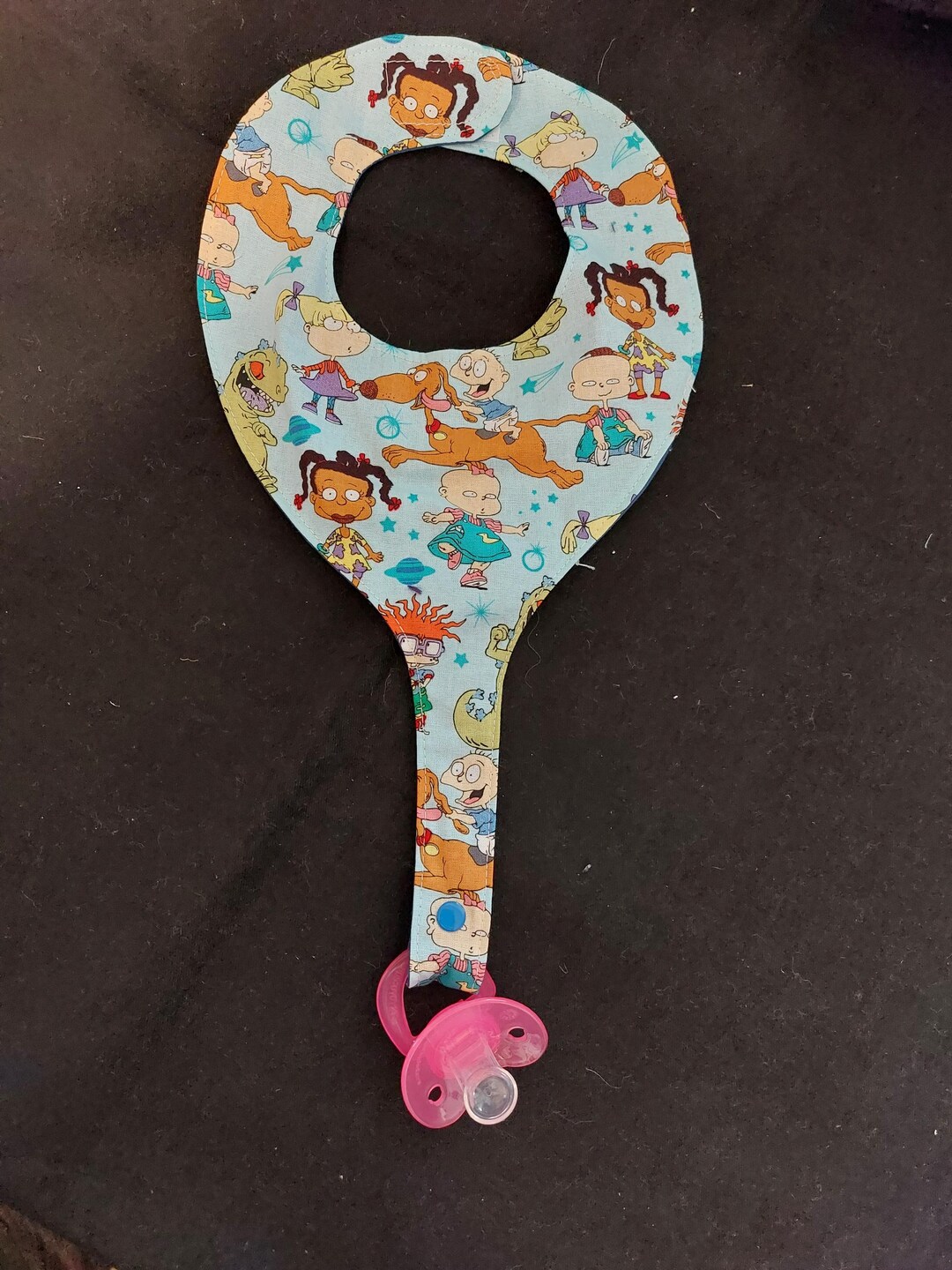 Binky Bib Pacifier Holder - "rugrats" Pattern - Etsy