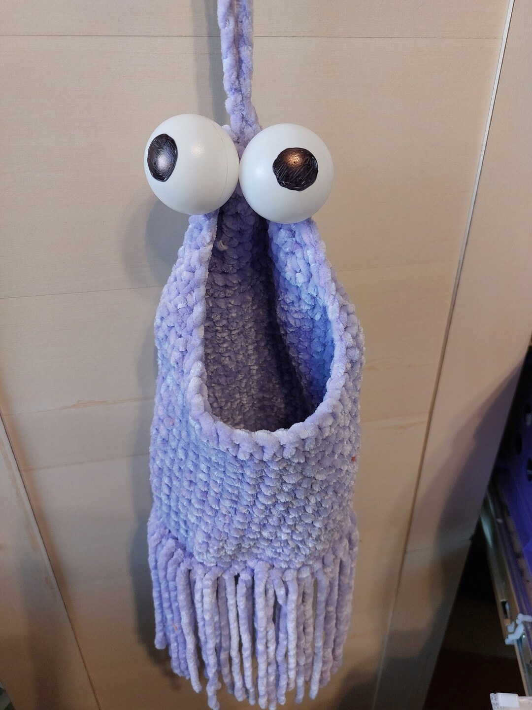 Crocheted Chenille Alien Yip Yip - Lavender - Etsy