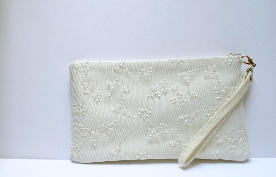 Bridal ivory clutch ,Ivory lace bride bag,Ivory lace bridal clutch ...