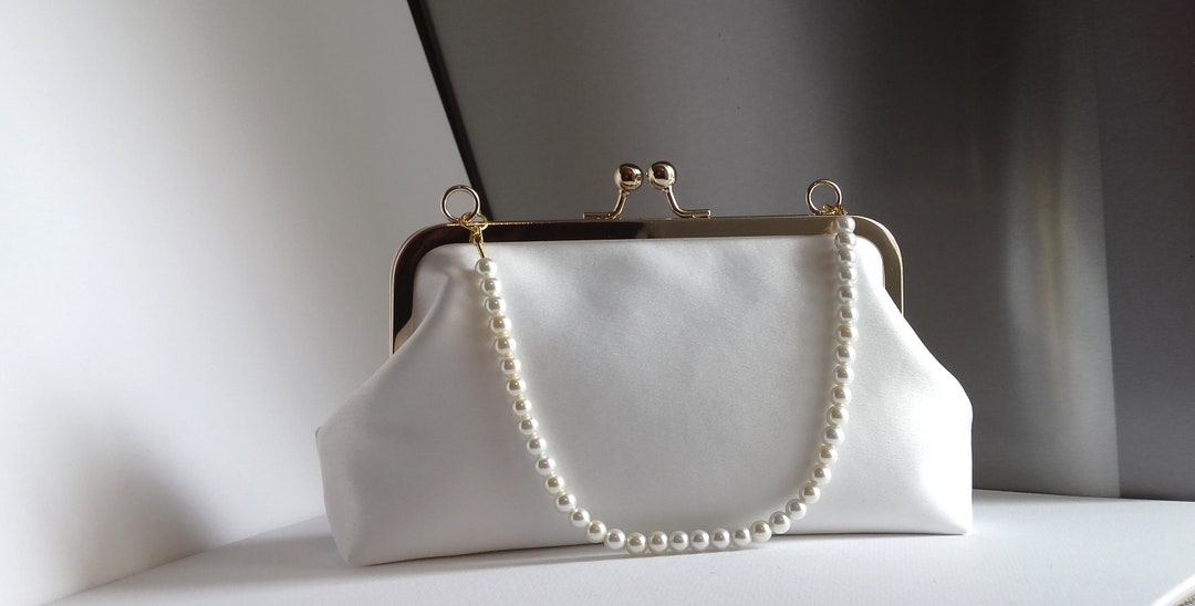 Bridal Clutch Ivory Bag,bridal Bag Clutch,ivory Clutch,monogramed ...
