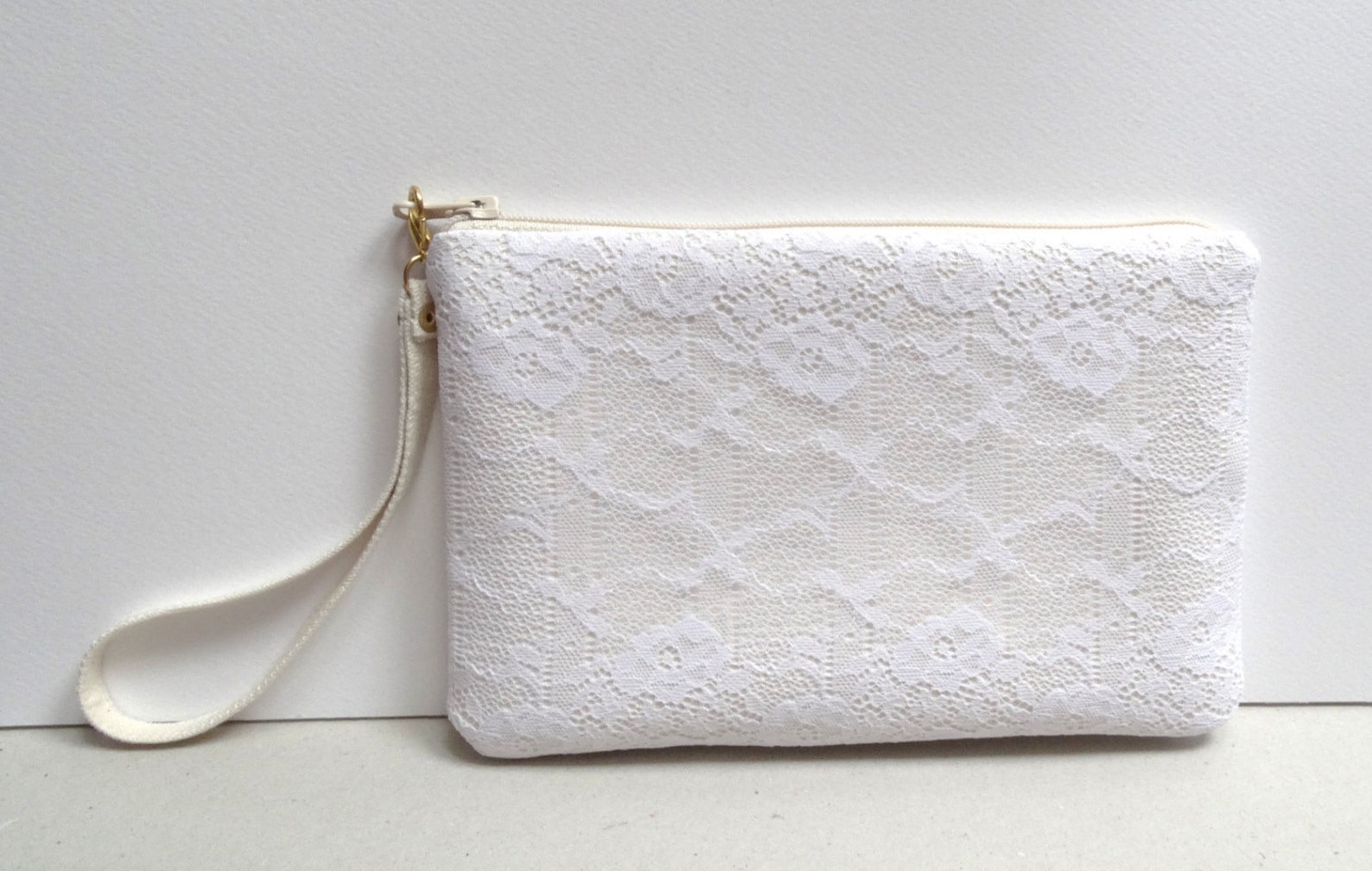 Bridal White Clutch Bag , Bride White Lace Bag, White Lace Bride Purse ...