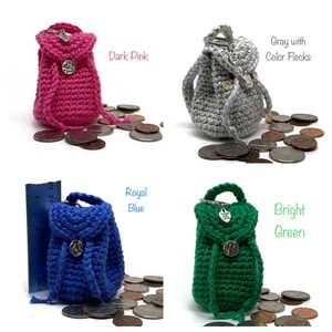 Mini Crochet Backpack Keychain Made With 100% Cotton Yarn, NEW COLORS ...