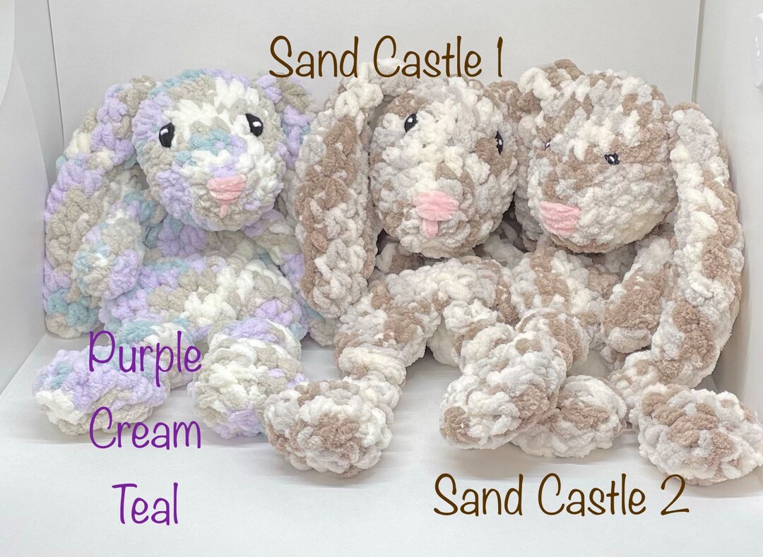 Bunny Rabbit Stuffed Animal Toy, Hand Crocheted, Rabbit Plushie, Stuffy ...