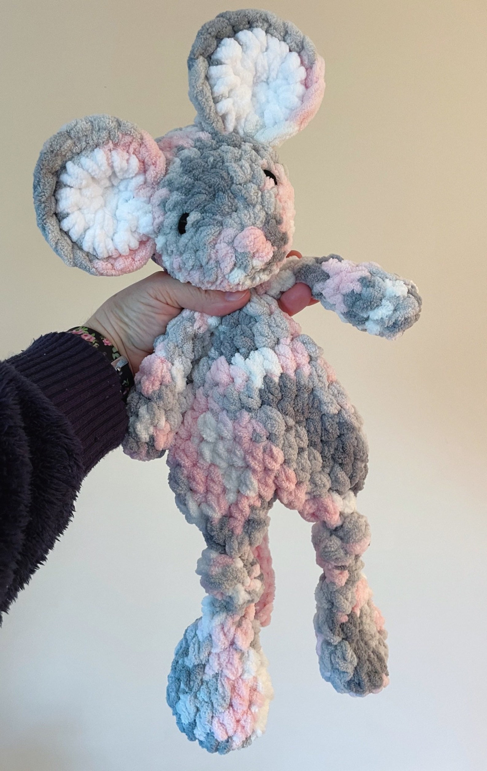 Mouse Toy, Handmade Crochet Stuffed Mouse Plushie, Stuffy, Lovey - Etsy