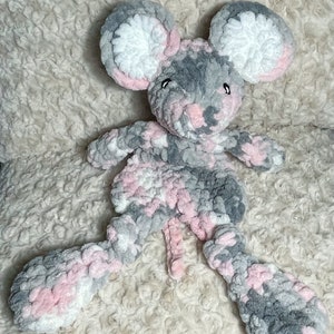 Mouse Toy, Handmade Crochet Stuffed Mouse Plushie, Stuffy, Lovey - Etsy