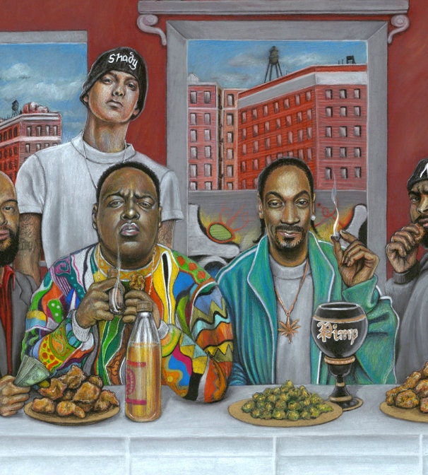 Rap's Last Supper 12x18 Print - Etsy