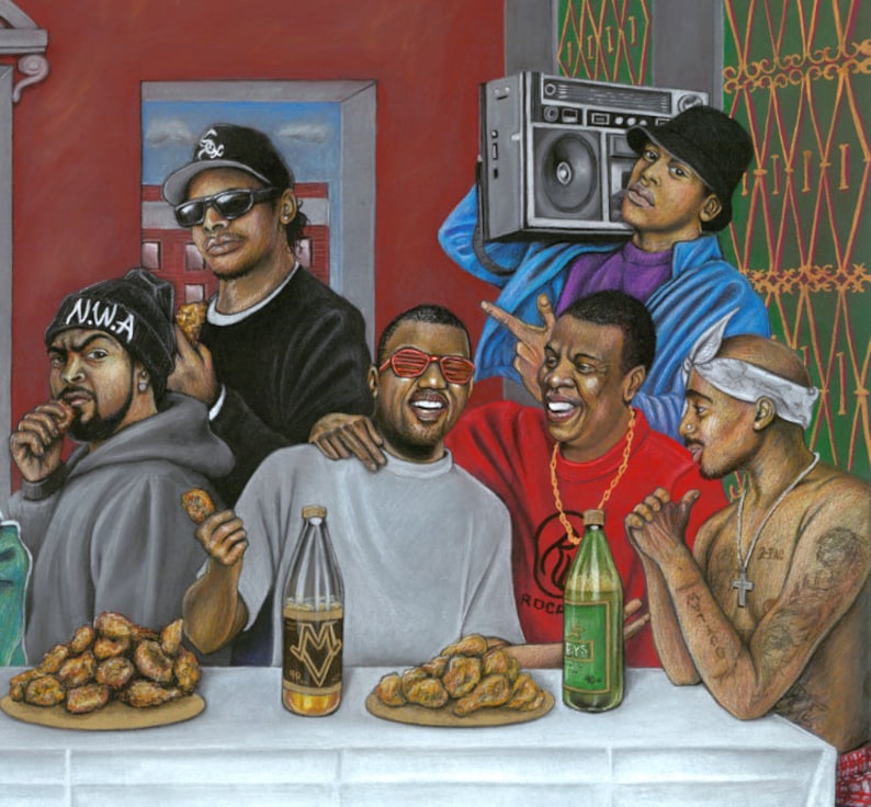 Rap's Last Supper 12x18 Print - Etsy