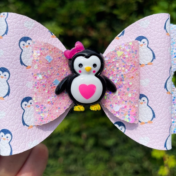 Penguin Hair Clip - Etsy