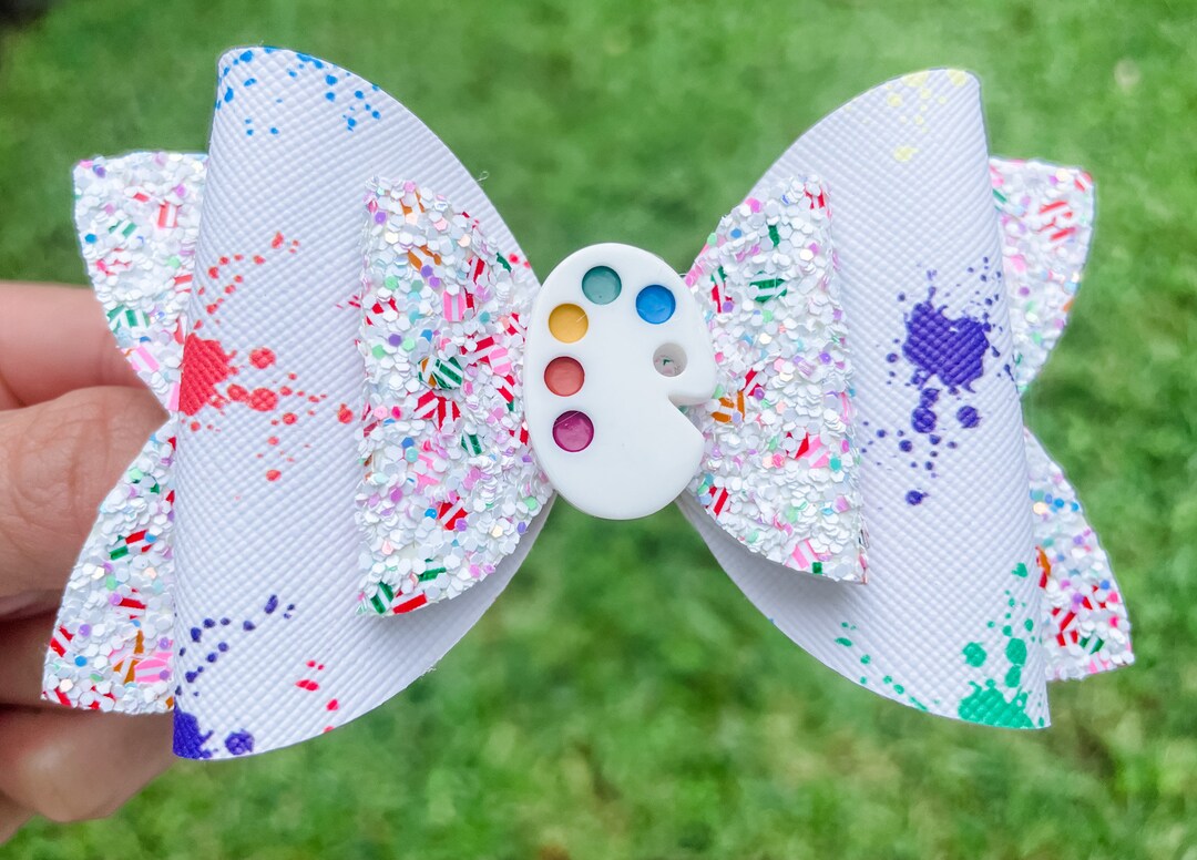 Paint Splatter Bow Paint Bow Art Gifts for Kids Artists - Etsy