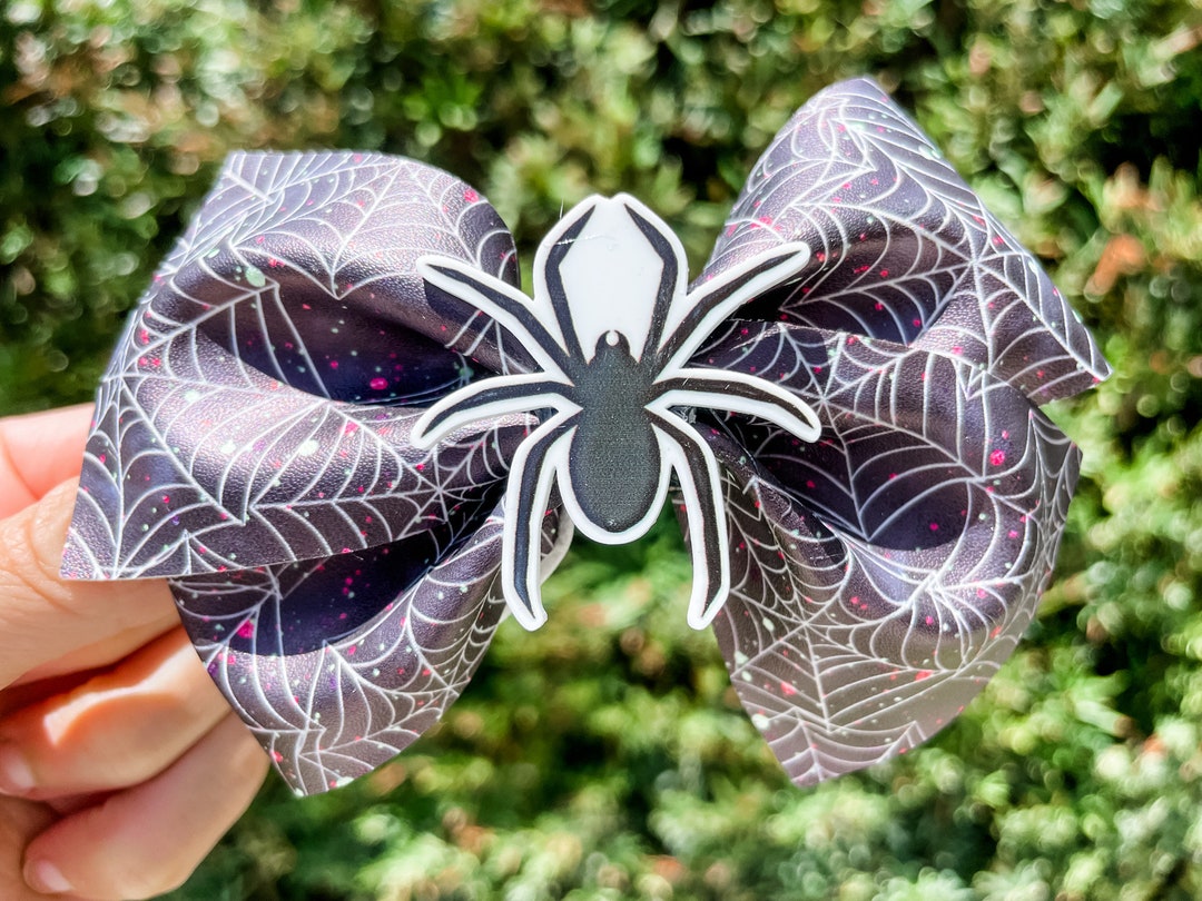 Spider Bow Halloween Bows Spider Hair Bow Halloween Spider - Etsy