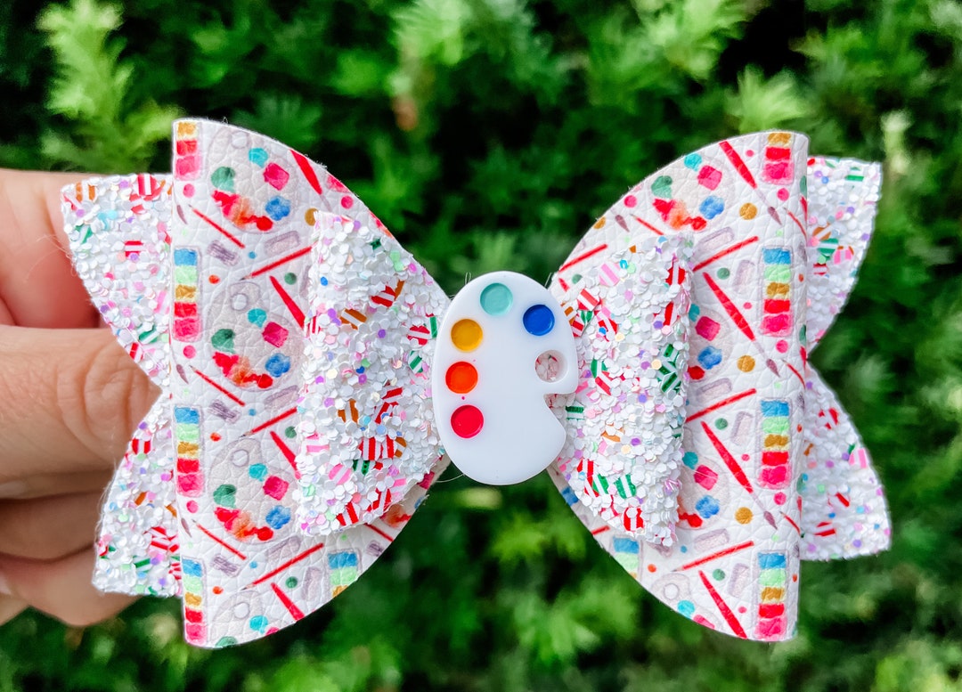 Paint Splatter Bow, Paint Bow, Art Gifts for Kids, Artists Bows ...