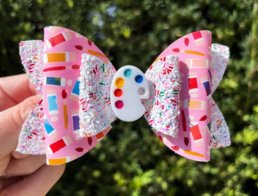Paint Splatter Bow, Paint Bow, Art Gifts for Kids, Artists Bows ...