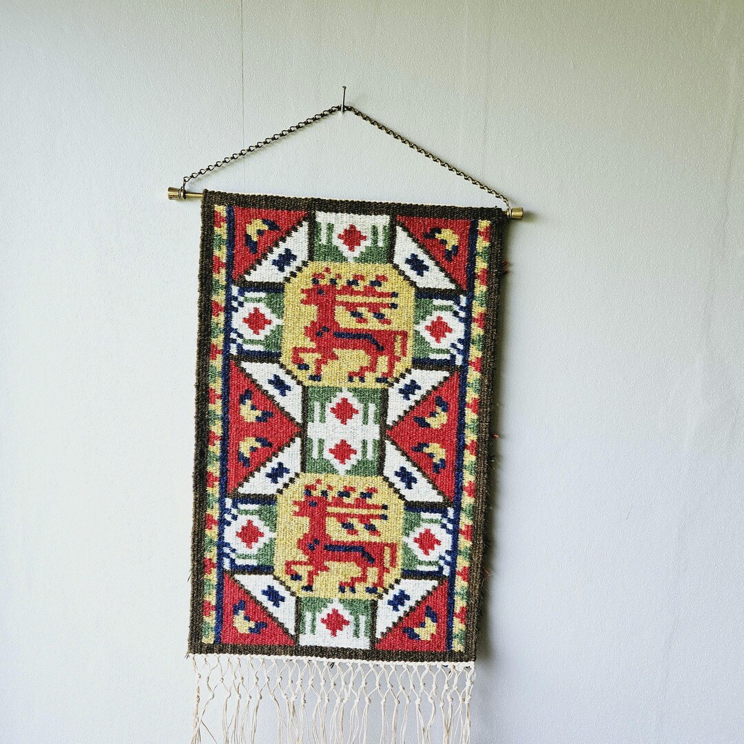 Beautiful Flemish / Woven Handmade Wall Tapestry From Sweden - Etsy