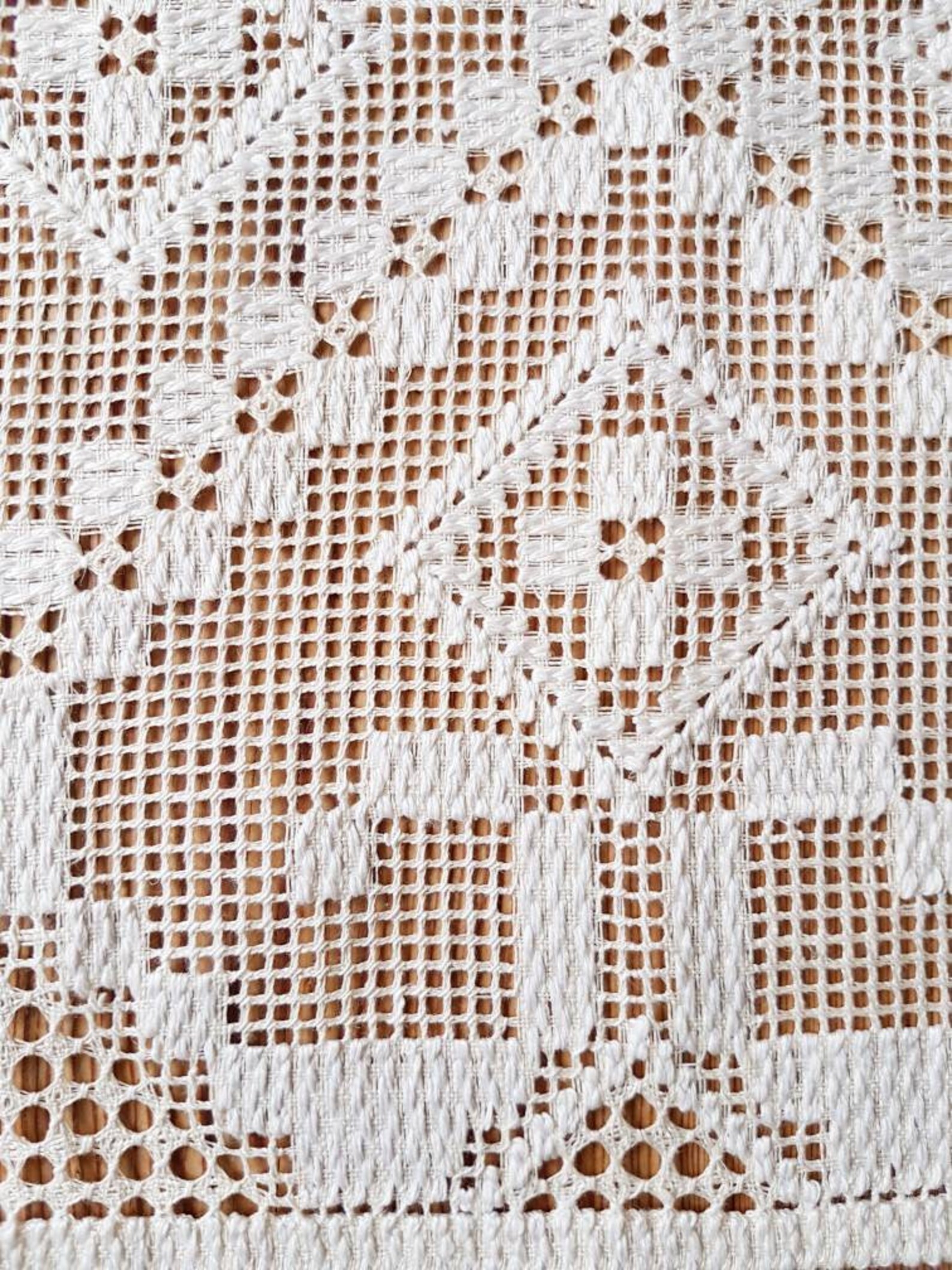 Cute Openwork Lace/ Näversöm Tablecloth/ in Linen From Sweden - Etsy