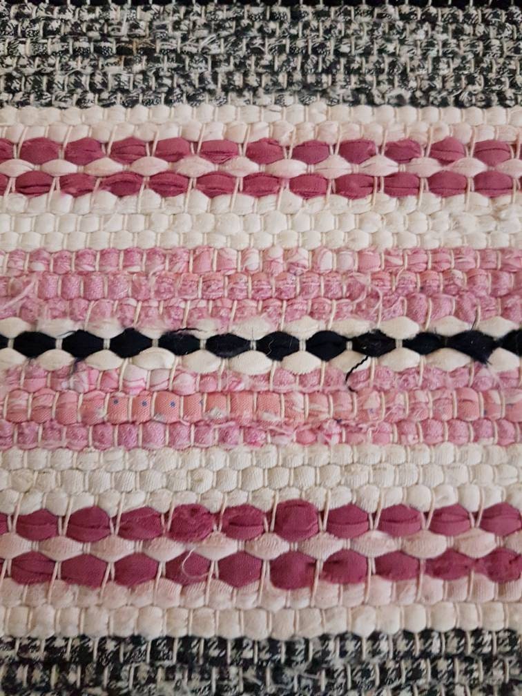 Lovely Swedish handwoven rag rug / carpet / teppich | Etsy