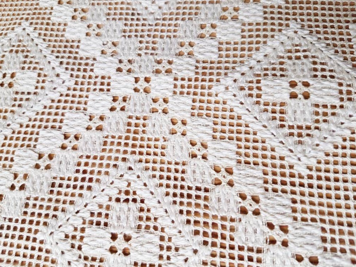 Cute Openwork Lace/ Näversöm Tablecloth/ in Linen From Sweden - Etsy