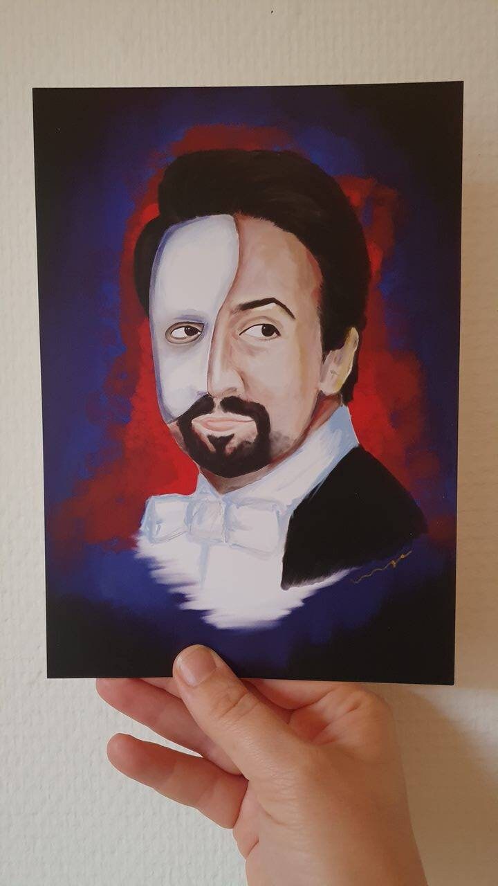 Lin Manuel Miranda Portrait Phantom - Etsy