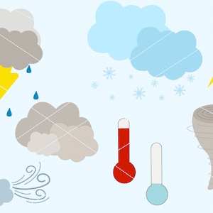 Weather Clipart, Forecast Clipart, Classroom Clipart, Science ...