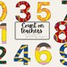 School Numbers Clipart, Classroom Art, Clip Art for Teachers, Counting ...