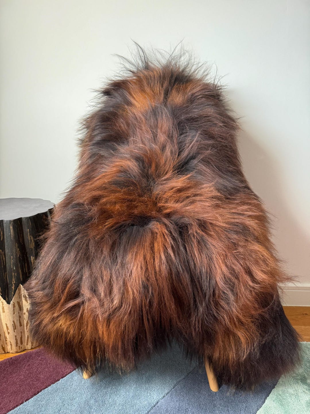 XL Large Luxurious Genuine Icelandic Sheepskin Rug Sheep Fur Natural ...