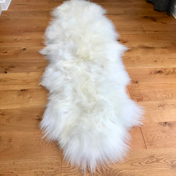 Real Long Hair Sheepskin Rug - Etsy