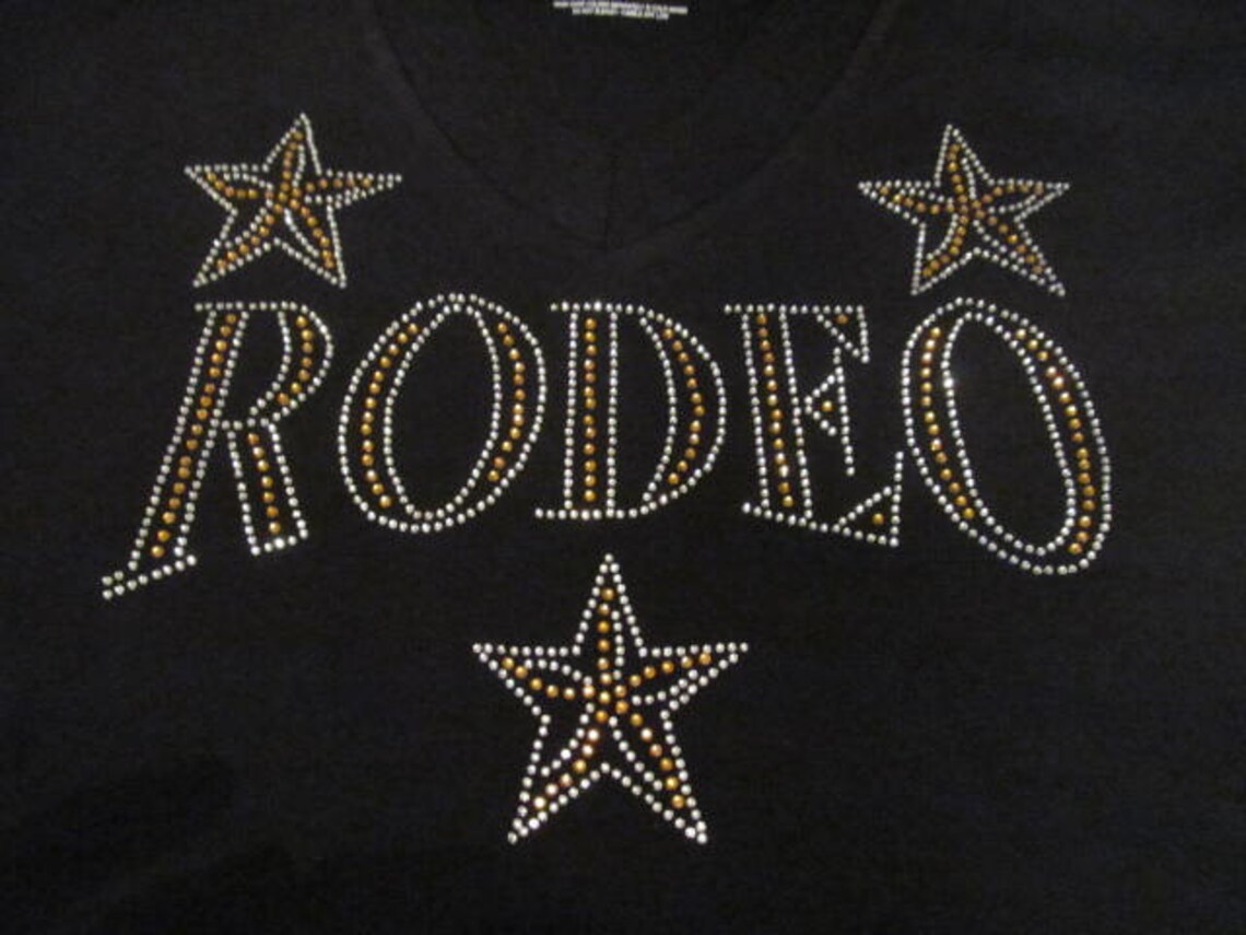 Rodeo Sparkly Rhinestone Shirts - Etsy