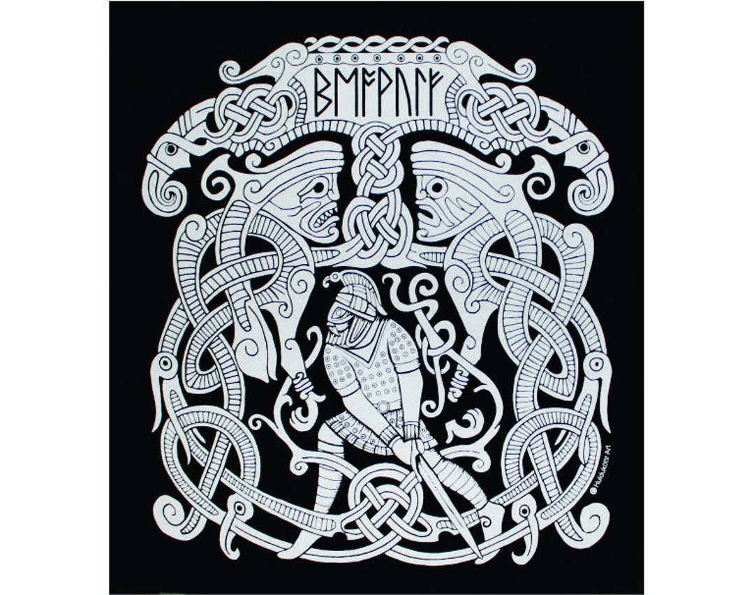 Beowulf Norse Viking Rune T-shirt WH - Etsy