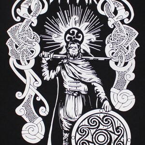 Baldur Norse God Viking Rune T-shirt WH - Etsy