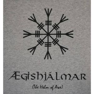 Aegishjalmar Aegishjalmur Helm of Awe Norse Viking Rune T-shirt BL - Etsy