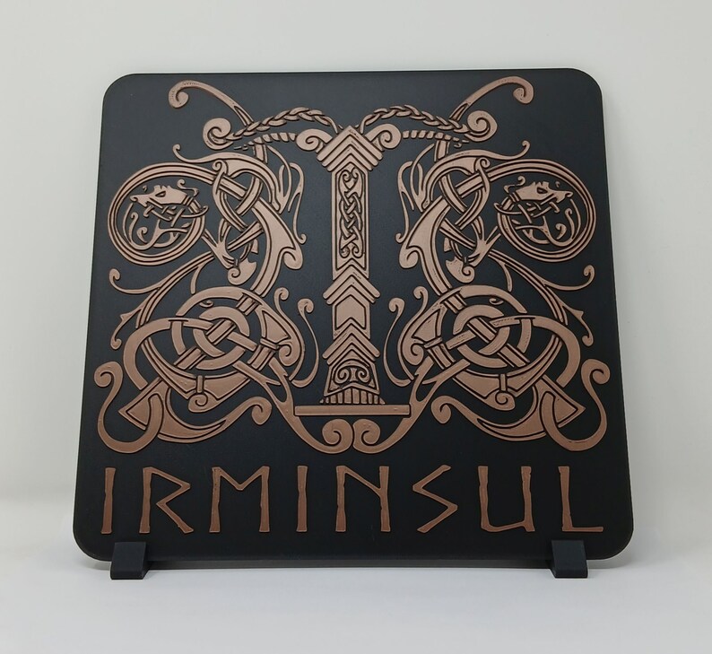 Irminsul Norse Pagan 3D Relief Standing or Wall Plaque - Etsy
