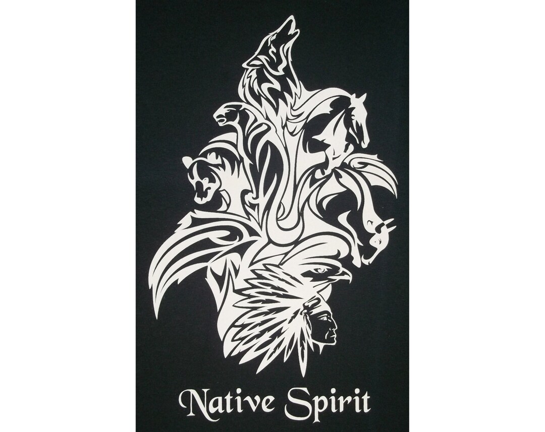 Totem Animals Native Spirit American Indian T-shirt WH - Etsy