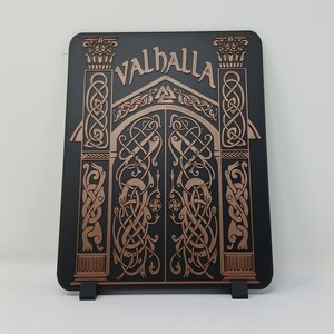 Valhalla Norse 3D Relief Standing or Wall Plaque - Etsy