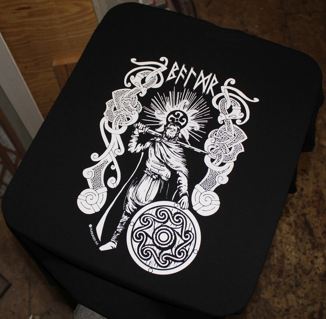 Baldur Norse God Viking Rune T-shirt WH - Etsy