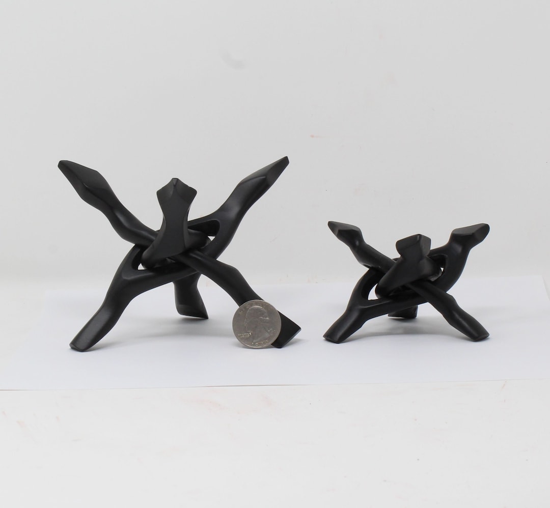 METAL Tripod Stone Sphere Stand, Black, 2 Sizes - Etsy