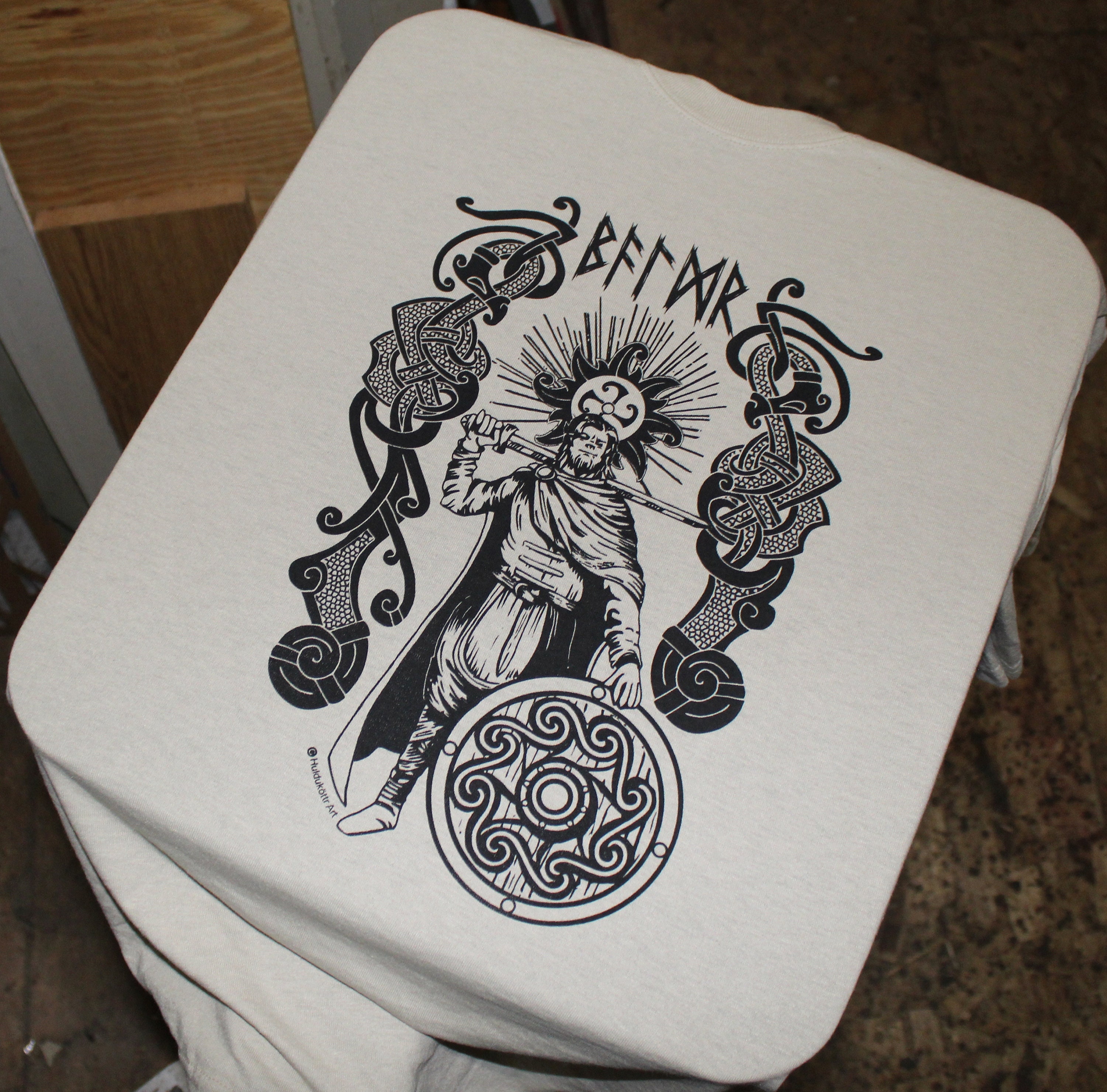 Baldur Norse God Viking Rune T-shirt BL - Etsy