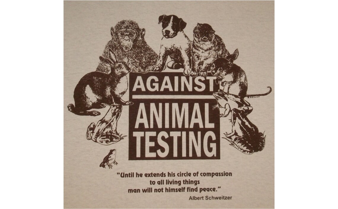 Against Animal Testing Animal Rights T-shirt - Etsy