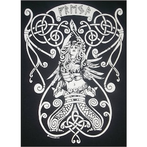 Freya Freyja Goddess Norse Viking Rune T-shirt WH - Etsy