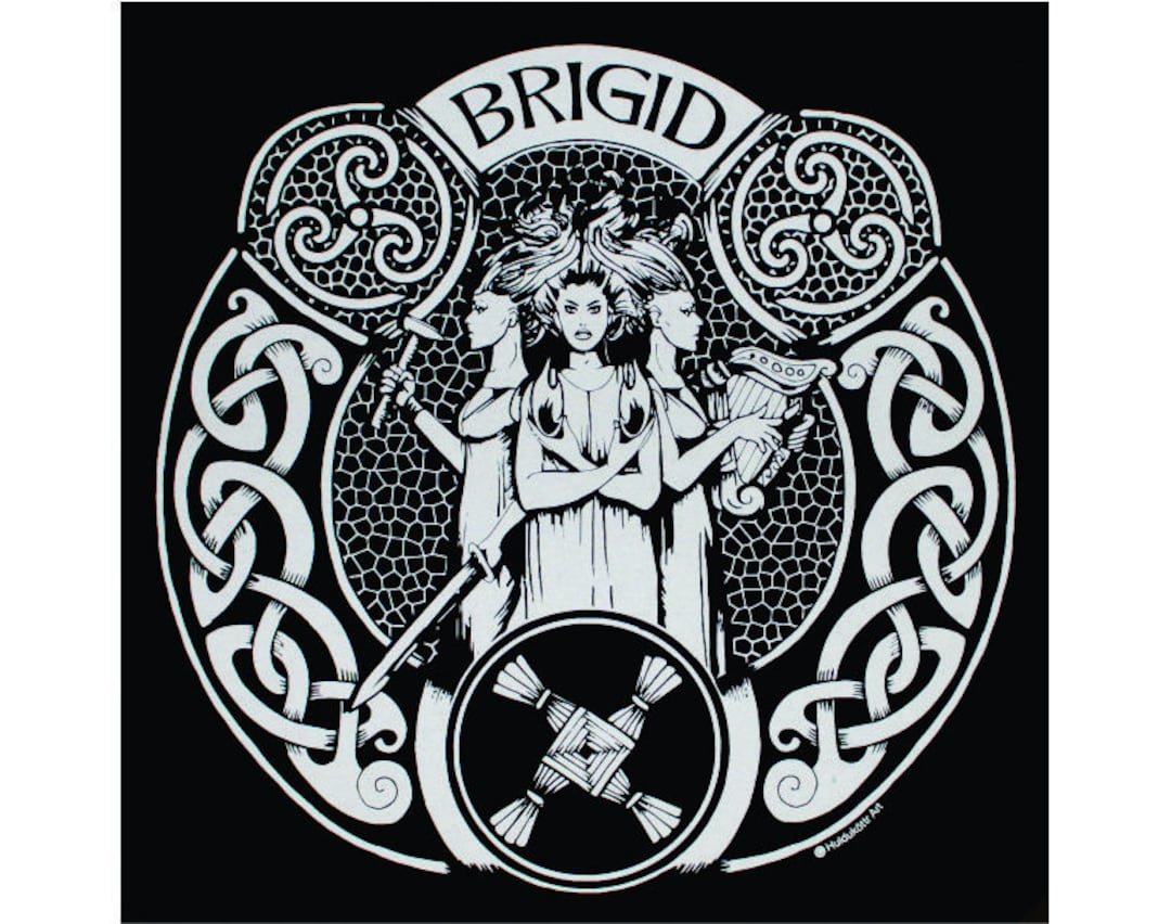 Brigid Brigit Brig Pagan Goddess T-shirt WH - Etsy