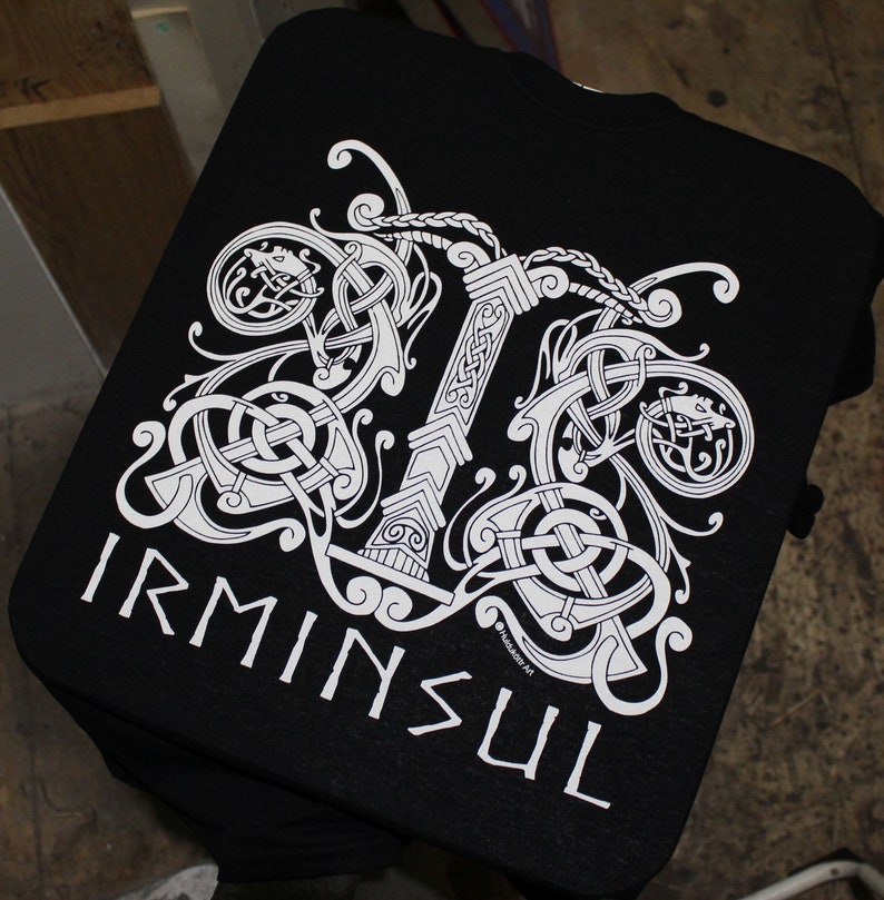 Norse Pride Irminsul Viking Rune T-shirt WH | Etsy