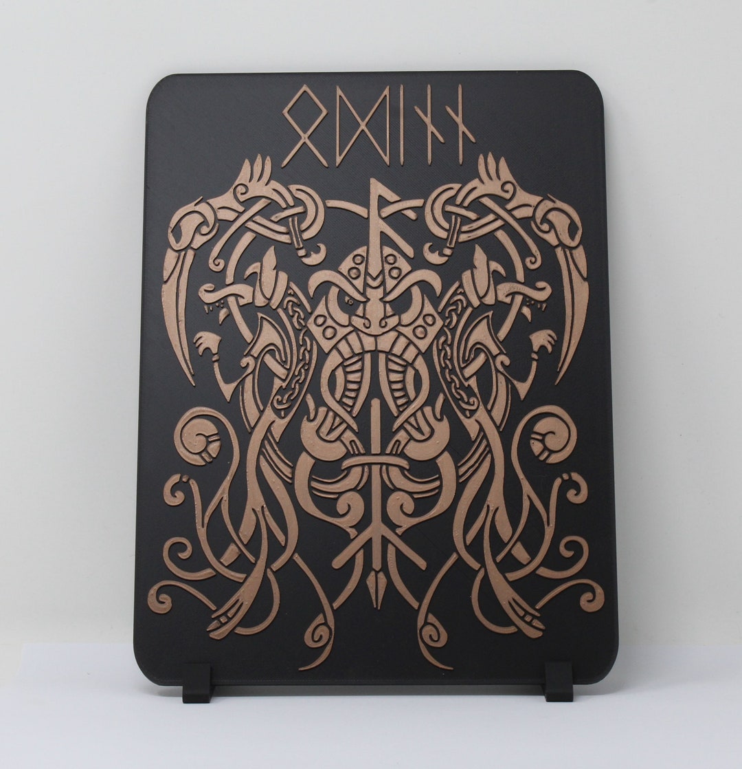 Odinn Norse Pagan 3D Relief Standing or Wall Plaque - Etsy