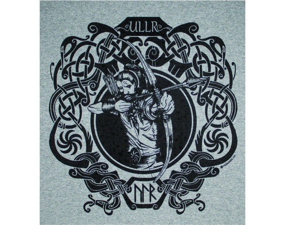 Ullr Norse Viking Rune T-shirt BL | Etsy