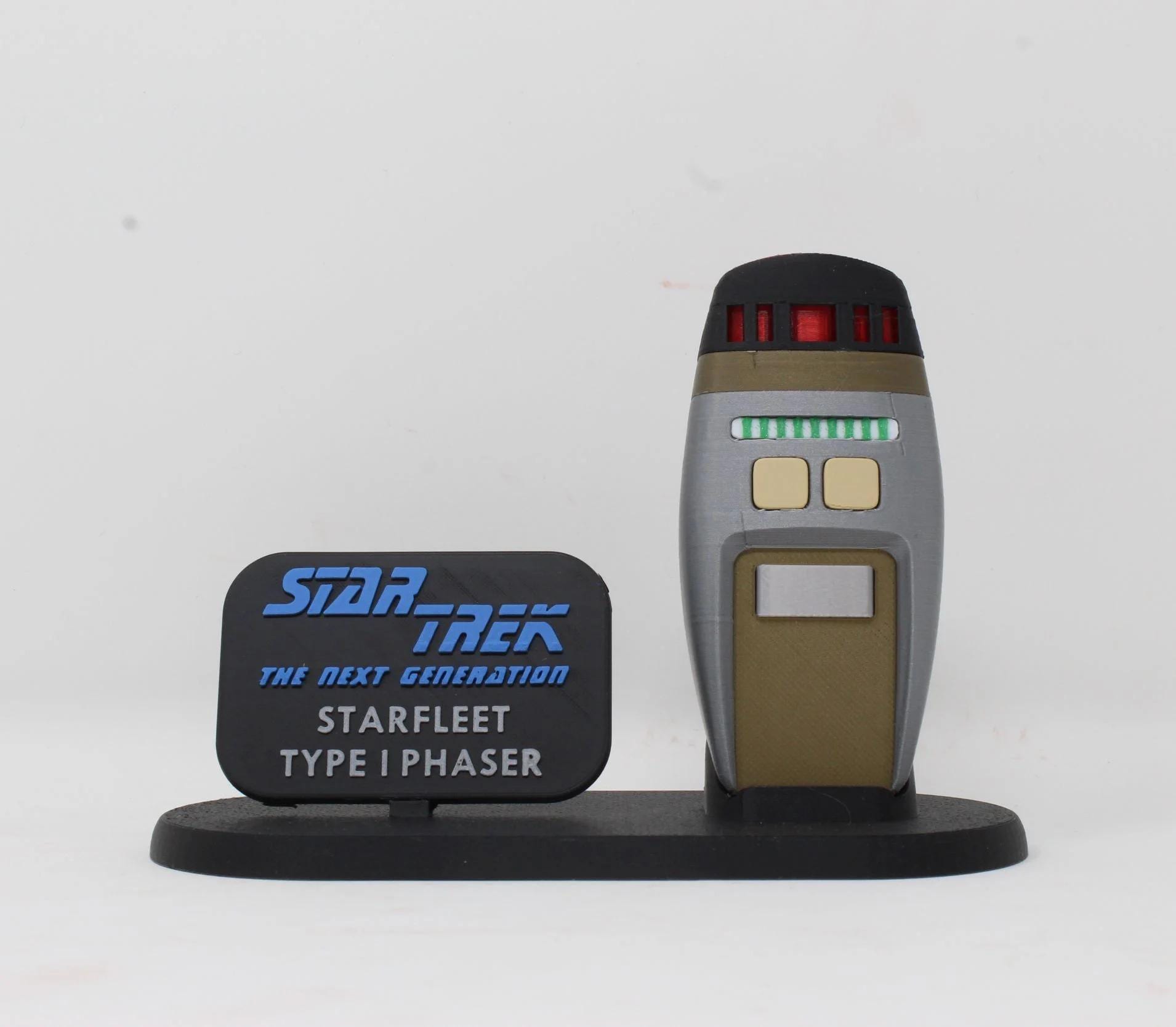 Star Trek TNG Cricket Phaser With Stand and Holster Prop Replica: 3D ...