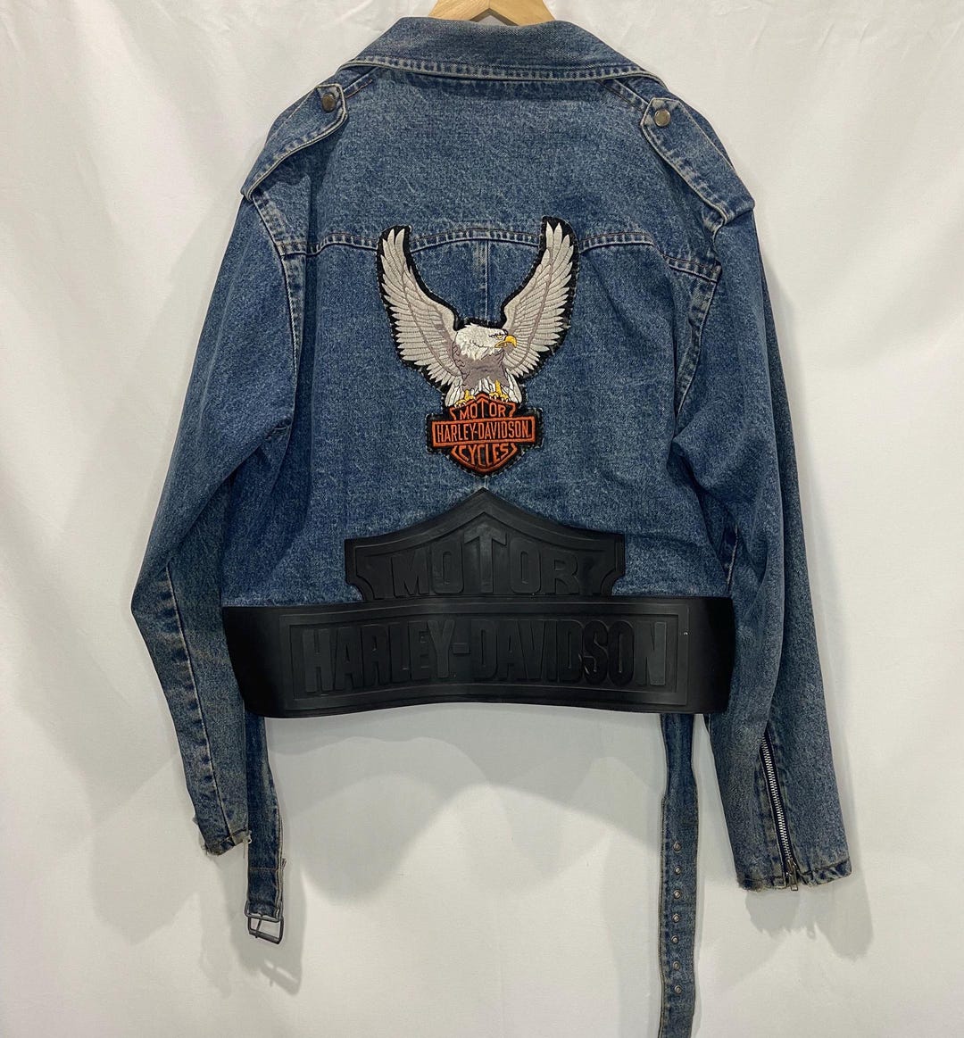 Harley Davidson Denim Jacket - Etsy