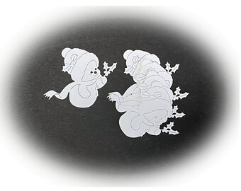 Snow Fun and Snow Girl Fully-assembled Laser Cut Scrapbook - Etsy