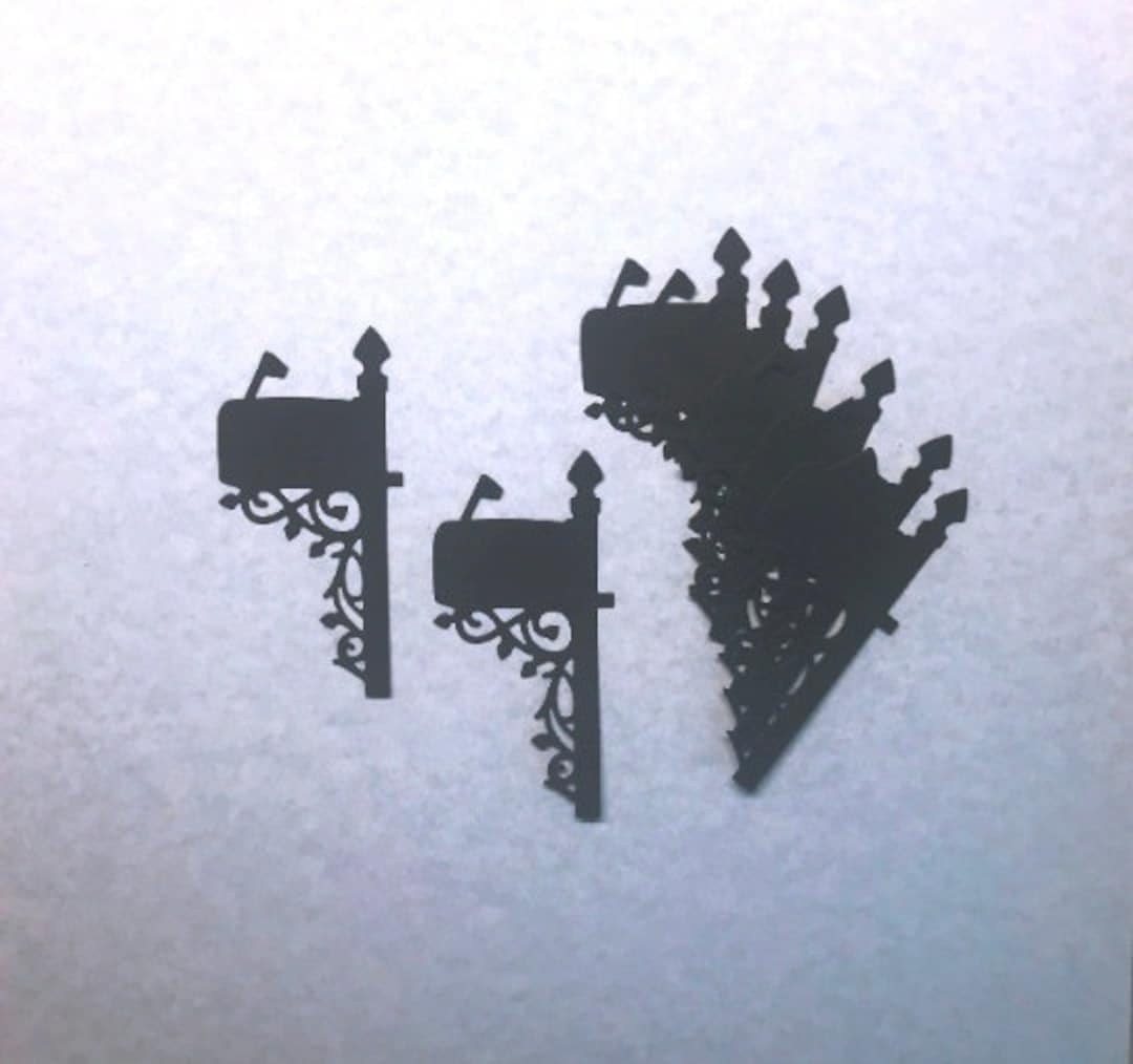 8 Mailboxes,die Cuts,scrapbooking,embellishments,card Making,paper Cuts ...