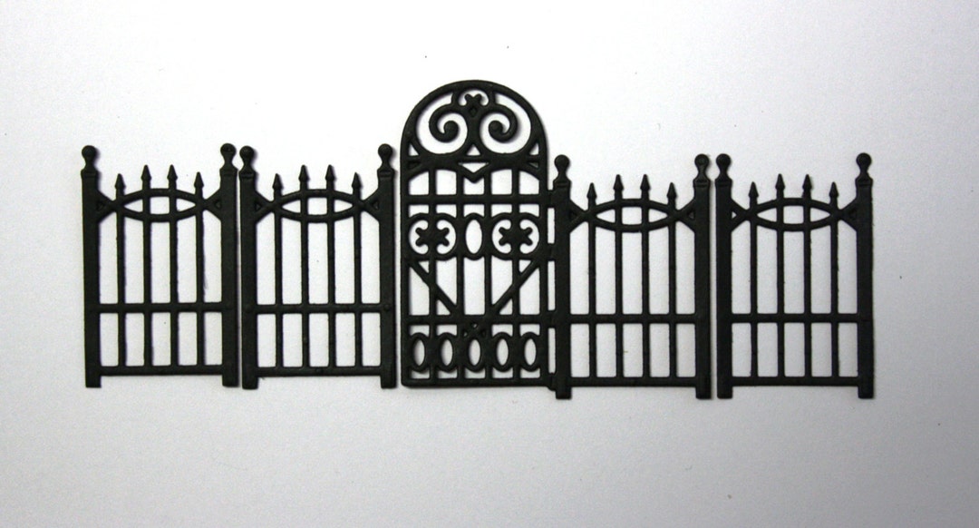 5 Piece Spellbinders Garden Gate Die Cut Embellishments: Scrapbooking ...