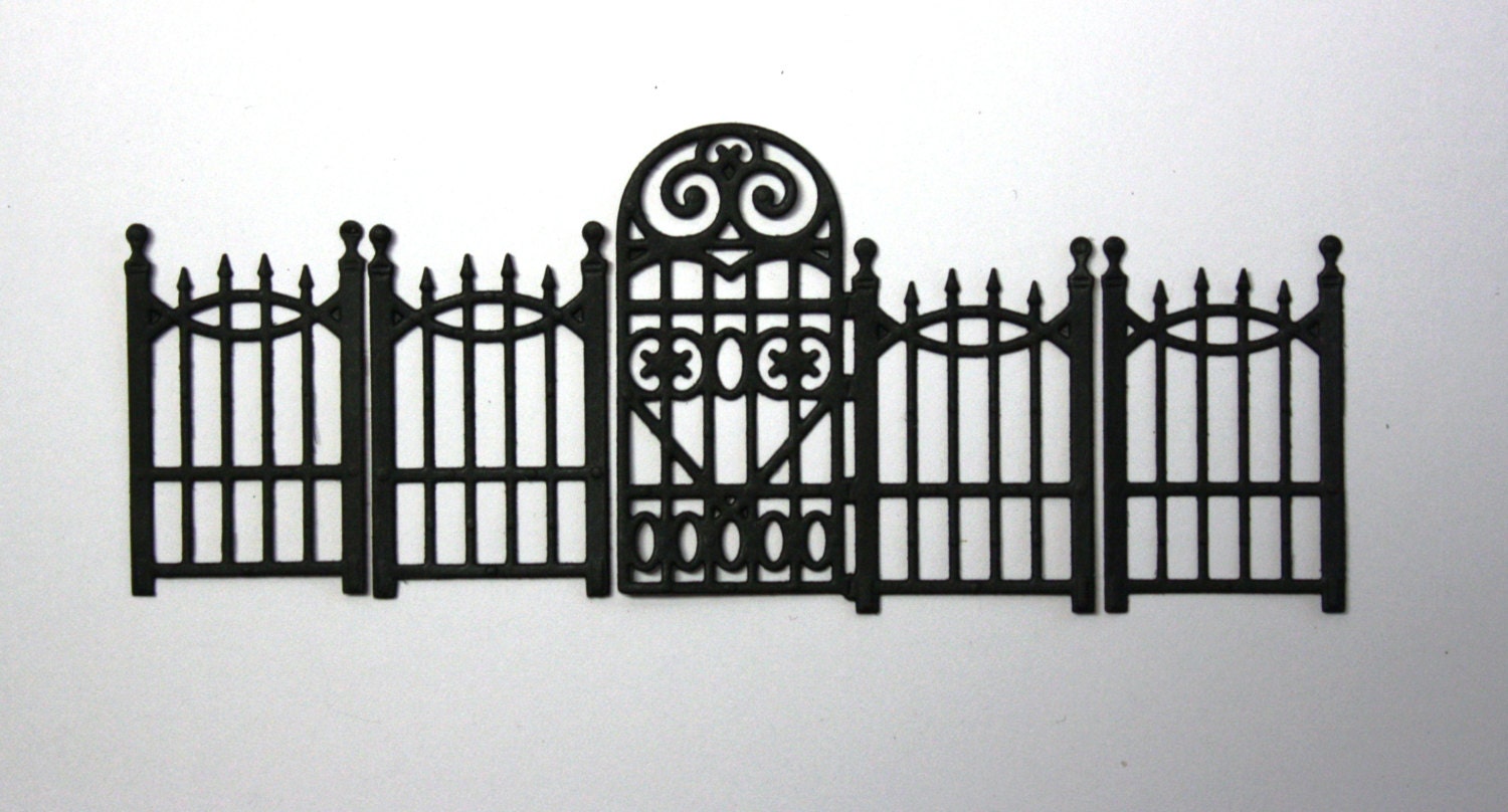 5 Piece Spellbinders Garden Gate Die Cut Embellishments: Scrapbooking ...