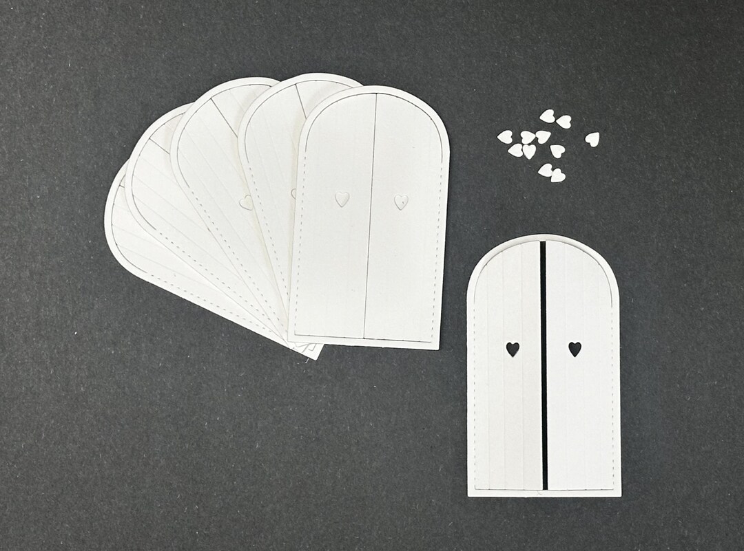 Set of 6 Door Die Cuts: Paper Embellishments for Scrapbooking, Card ...