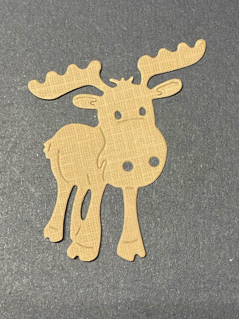 Moose Die Cuts Embellishments Paper Cuts Scrapbooking Card - Etsy