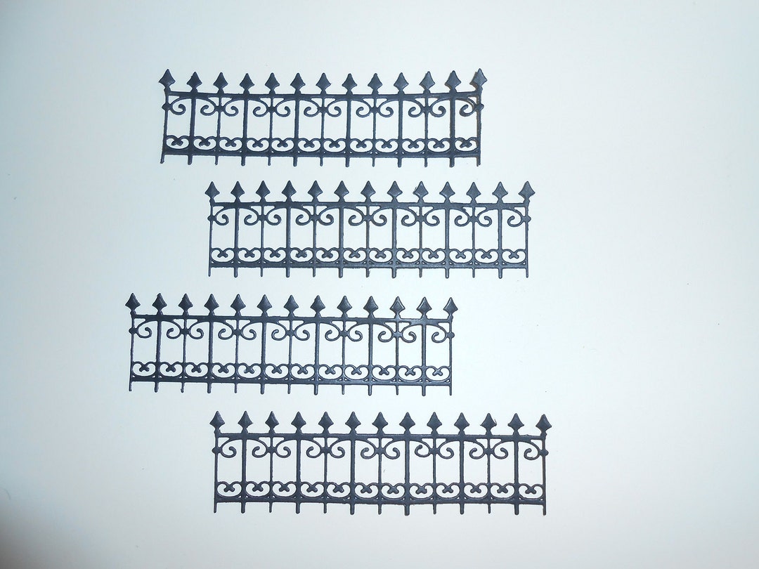 Ornate Fence Die Cuts: Detailed Cardstock Fences - Etsy
